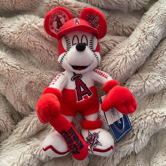 Disney | Other | Anaheim Angels Mickey Mouse Plush Disney Forever Mlb ...